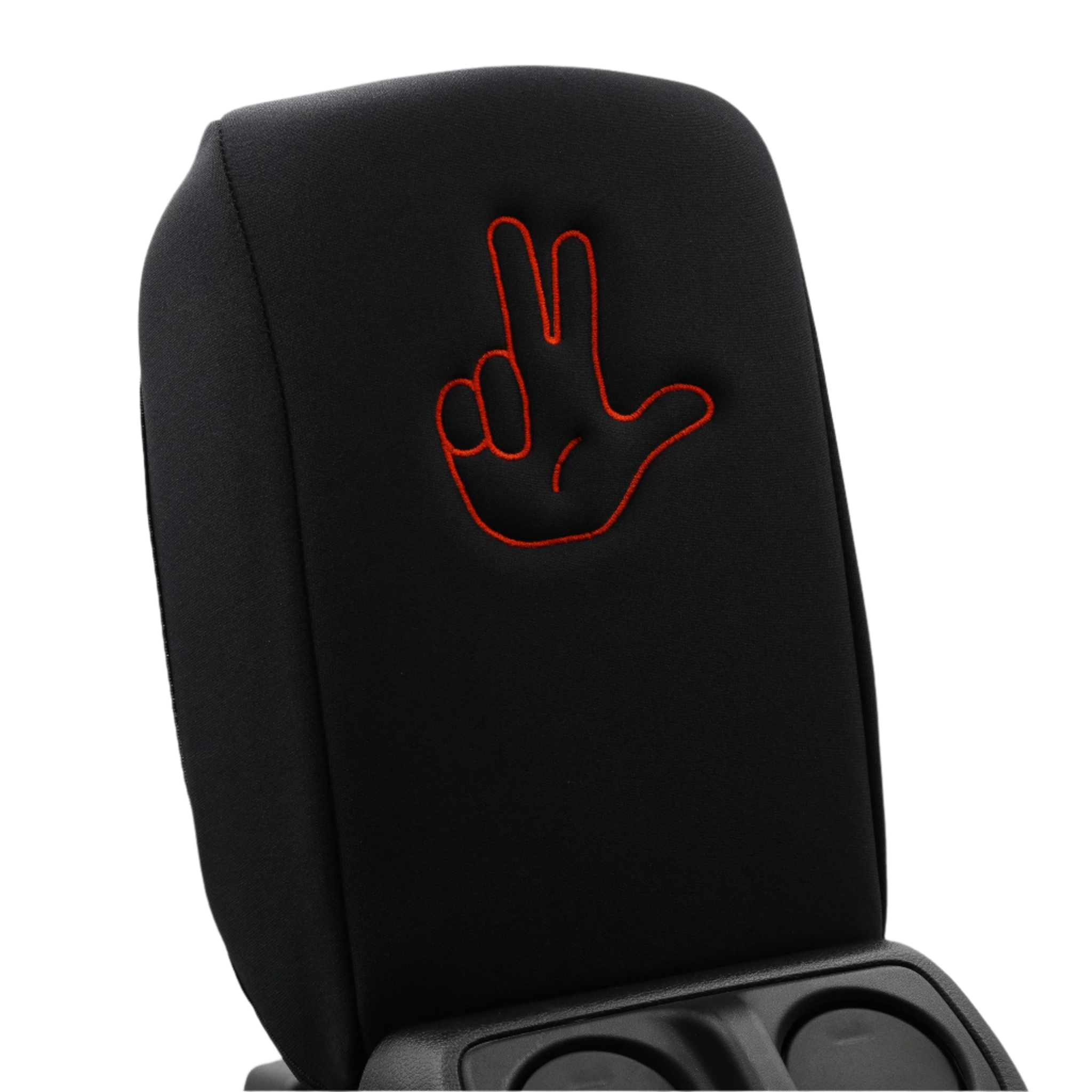 Embroidered Armrest Center Console Cover "Peace Wave" – Distinction Applied