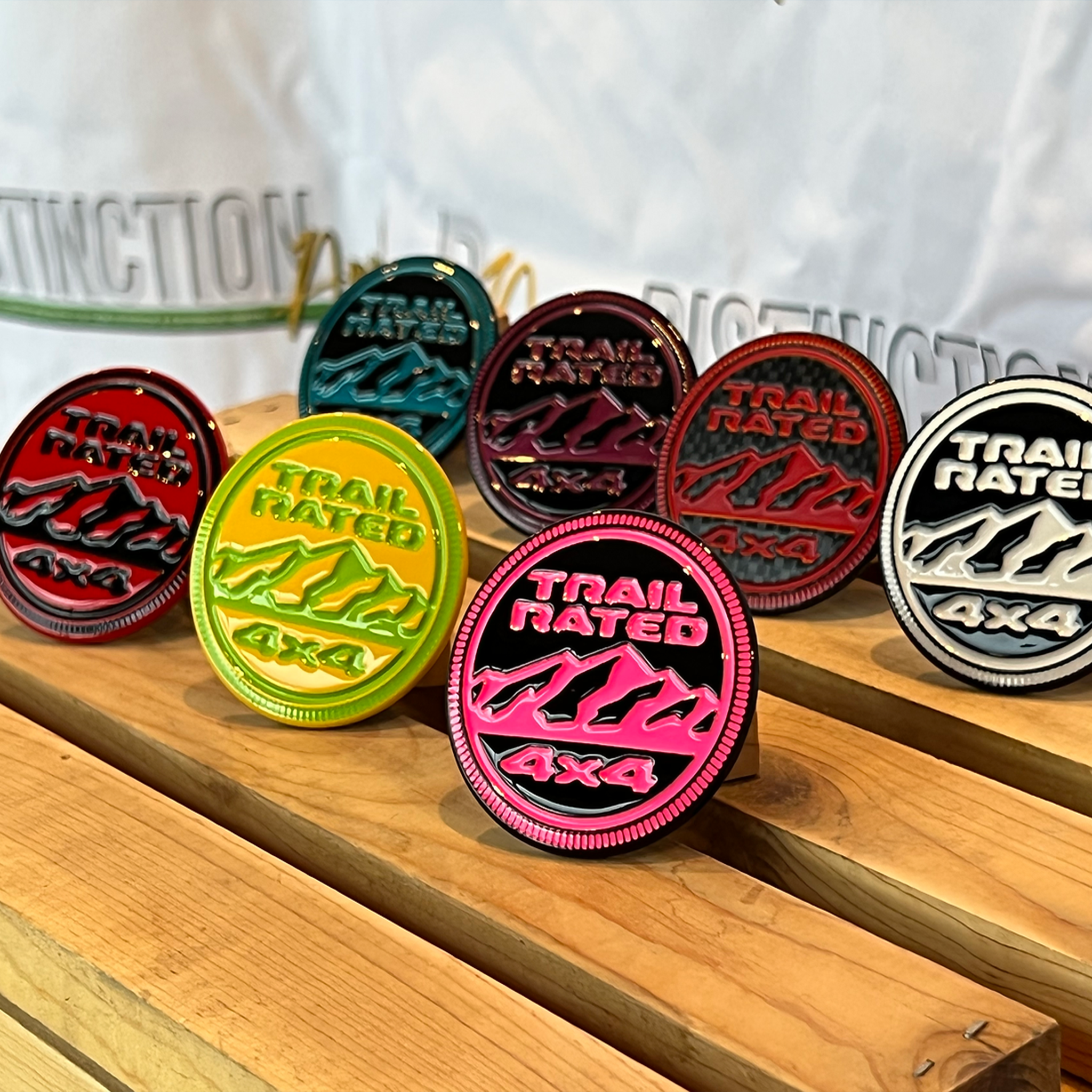 Custom Painted Trail Badge (Fits JL/JT/JK) – Distinction Applied